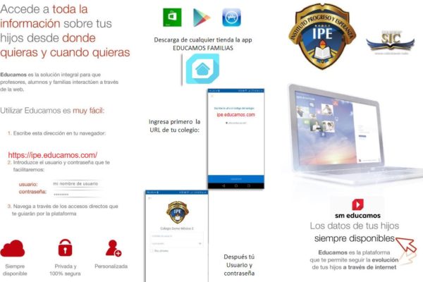PLATAFORMA INSTITUCIONAL EDUCATIVA: ipe.educamos.com – Instituto ...