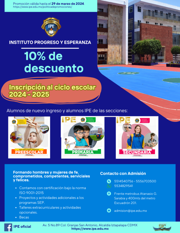 Admisión – Instituto Progreso y Esperanza